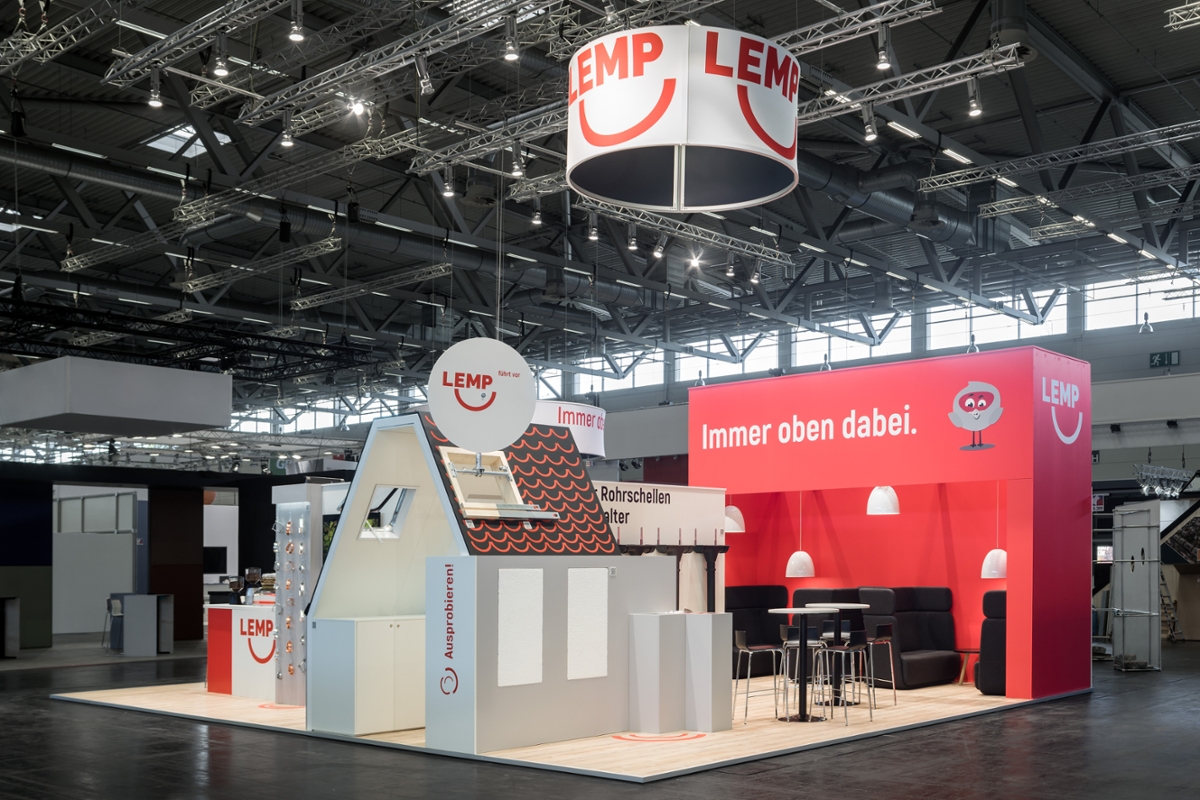 Messebau messestand zur Dach und Holz