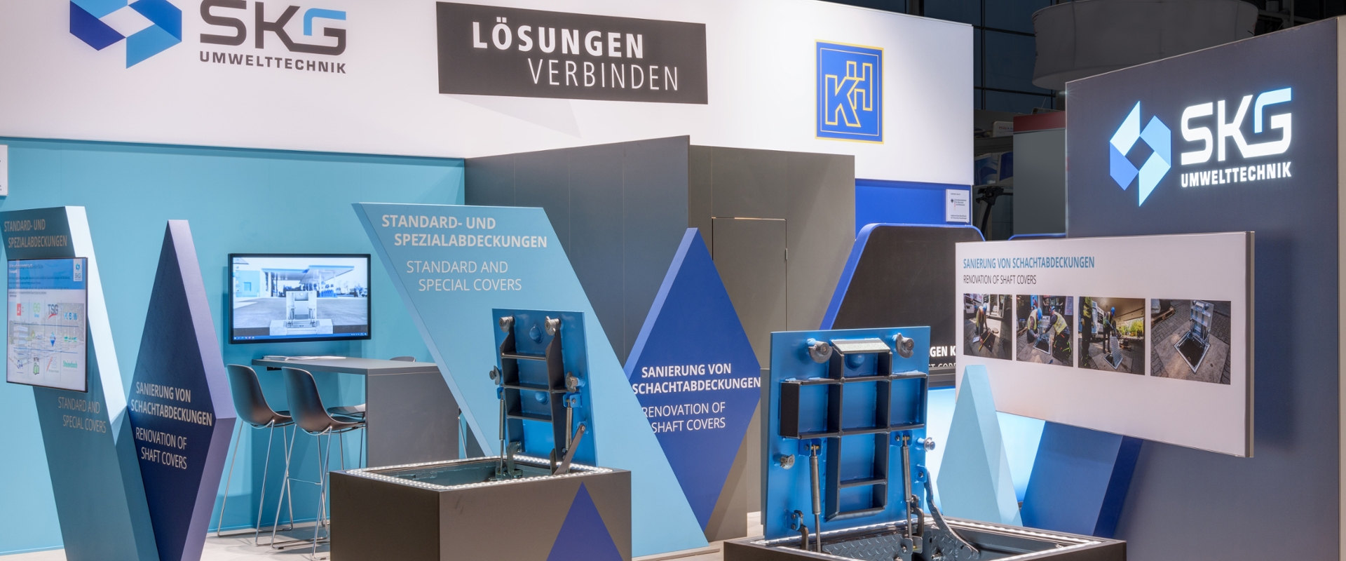 Messebau Gemeinschaftsstand am Beispiel SKG und KH